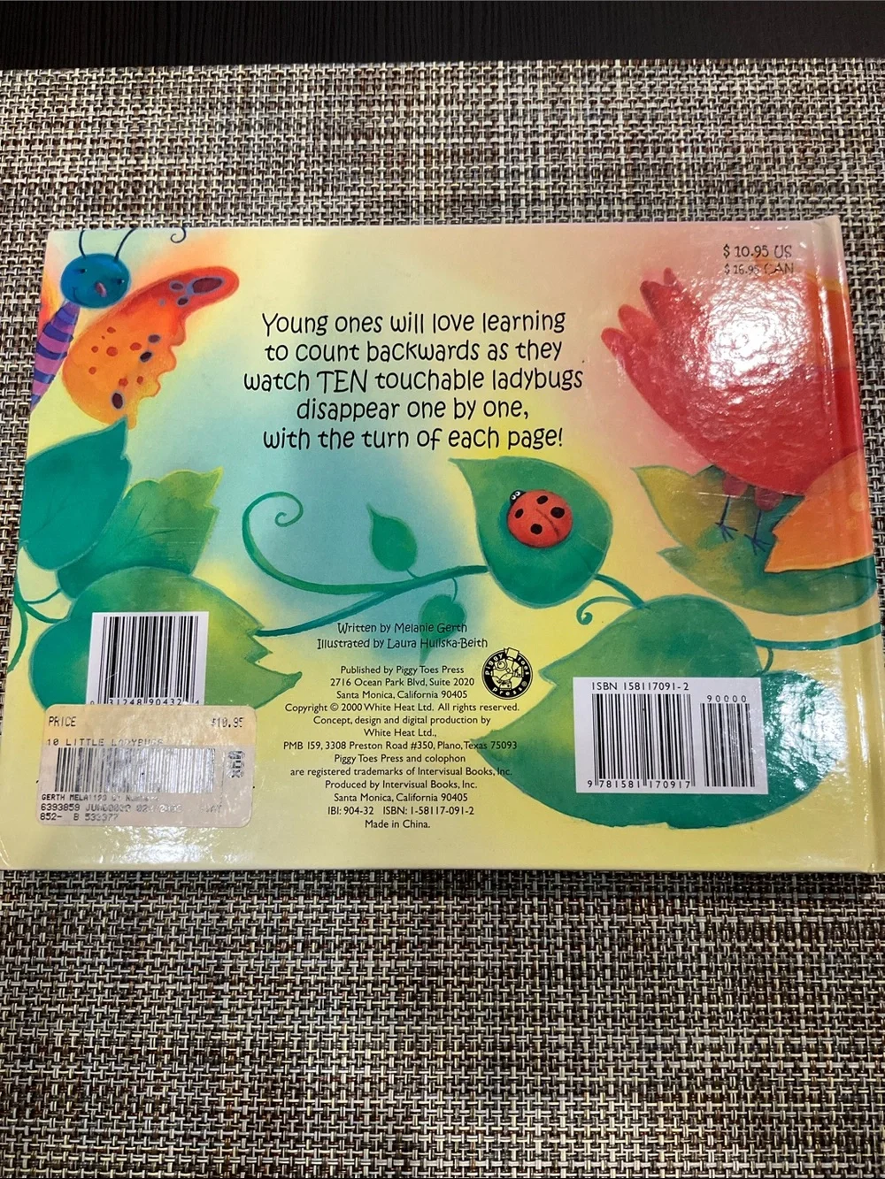 Toys | Ten Little Ladybugs Interactive Board Book Multicolor | Poshmark